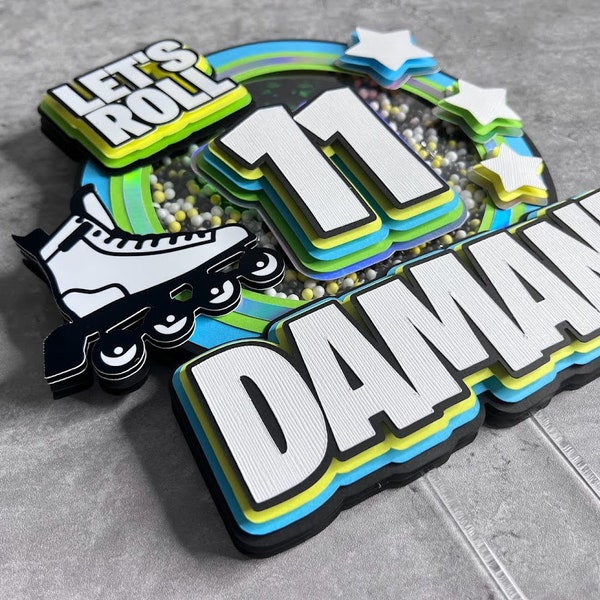 Roller Skate Cake Topper - Etsy