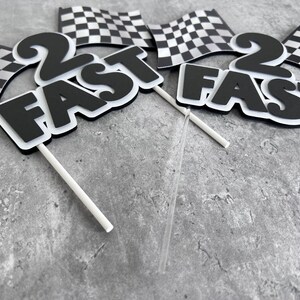 2 Fast Birthday Cake Topper, Two Fast Birthday, Two Fast Party Decor - Etsy