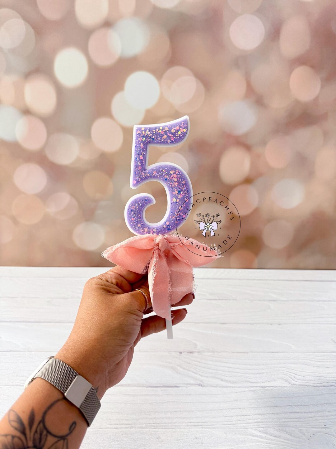 Birthday Number Cake Topper, Custom Cake Topper, Acrylic Cake Topper ...