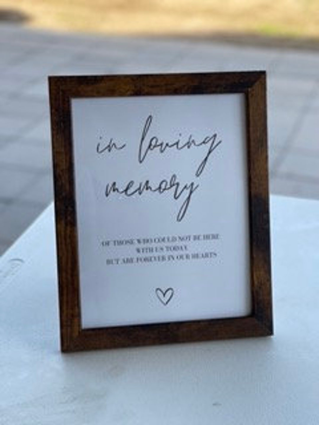 In Loving Memory Sign in Loving Memory Wedding Sign Wedding - Etsy