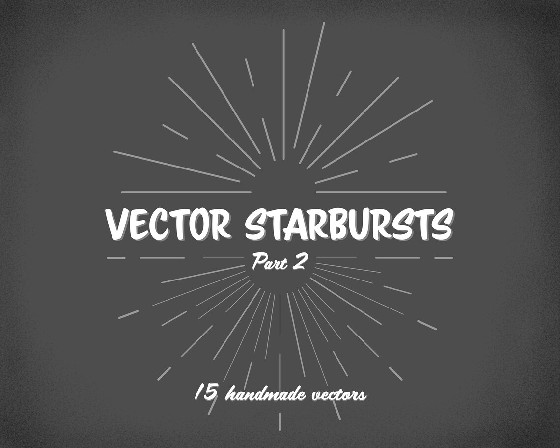 Set of 15 Vector Starburst Elements Ai Eps Png Instant Download - Etsy