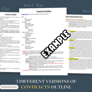 2023 ULTIMATE 1L Outline 6 Class BUNDLE 18 Total Outlines 3 Each for ...