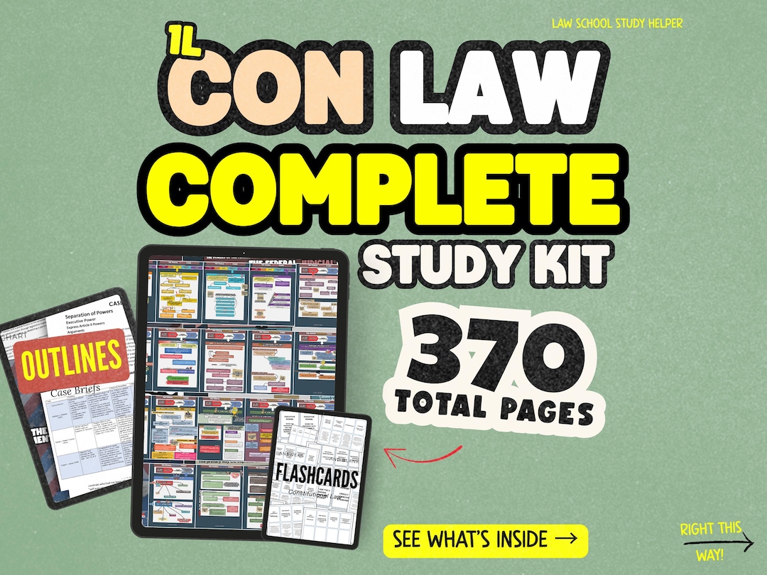 Constitutional Law Study Bundle – Visual Outline, Case Charts (PDF ...
