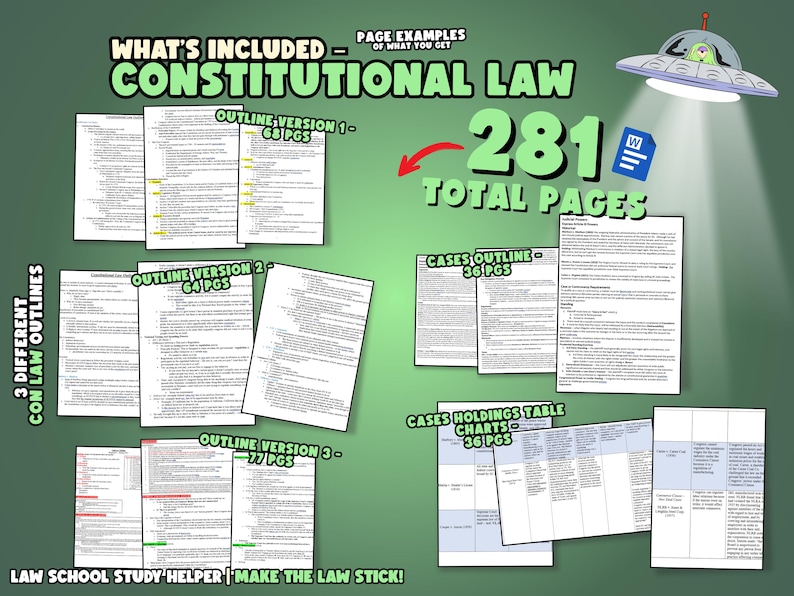 1L Law School Study Bundle – Outlines, Attack Sheets (PDF + Word) - Etsy
