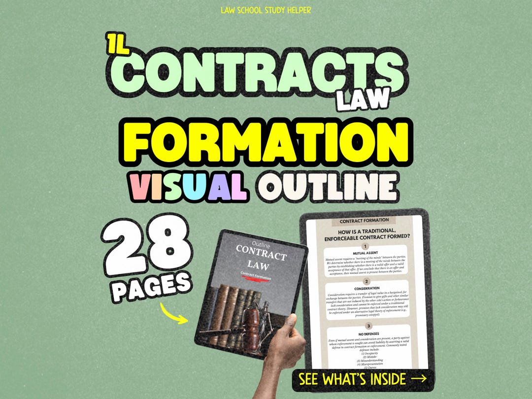 Contracts Formation Visual Study Guide – 1L Bar Exam Prep (PDF Download ...