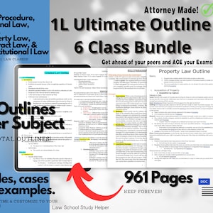 2023 ULTIMATE 1L Outline 6 Class BUNDLE 18 Total Outlines 3 - Etsy