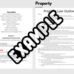 2023 ULTIMATE 1L Outline 6 Class BUNDLE Civ Pro Crim Torts - Etsy