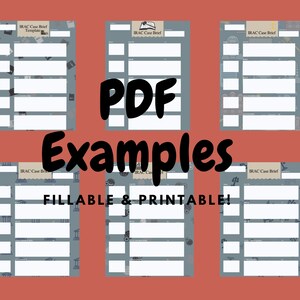 Case Brief PDF Fillable Templates IRAC Method for Law School Case ...