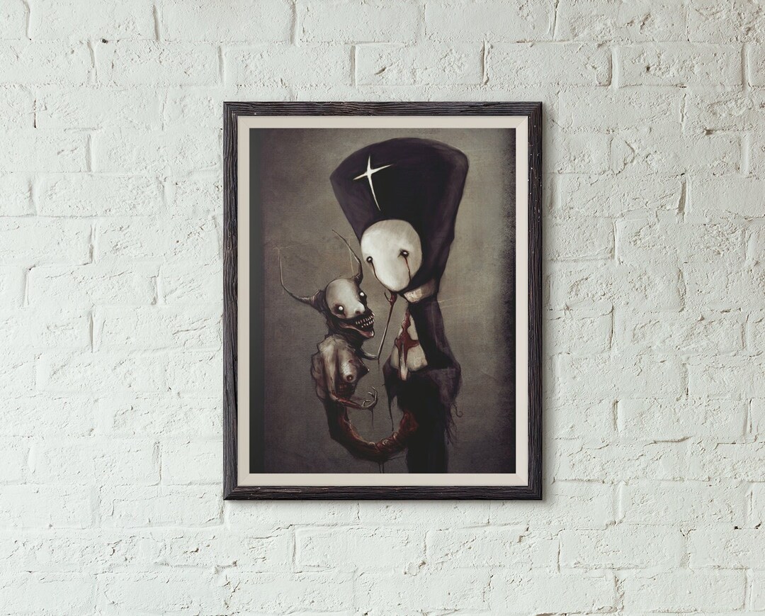 Poster Print: Darkness Inside Communion Exorcist Horror Dark Religion ...