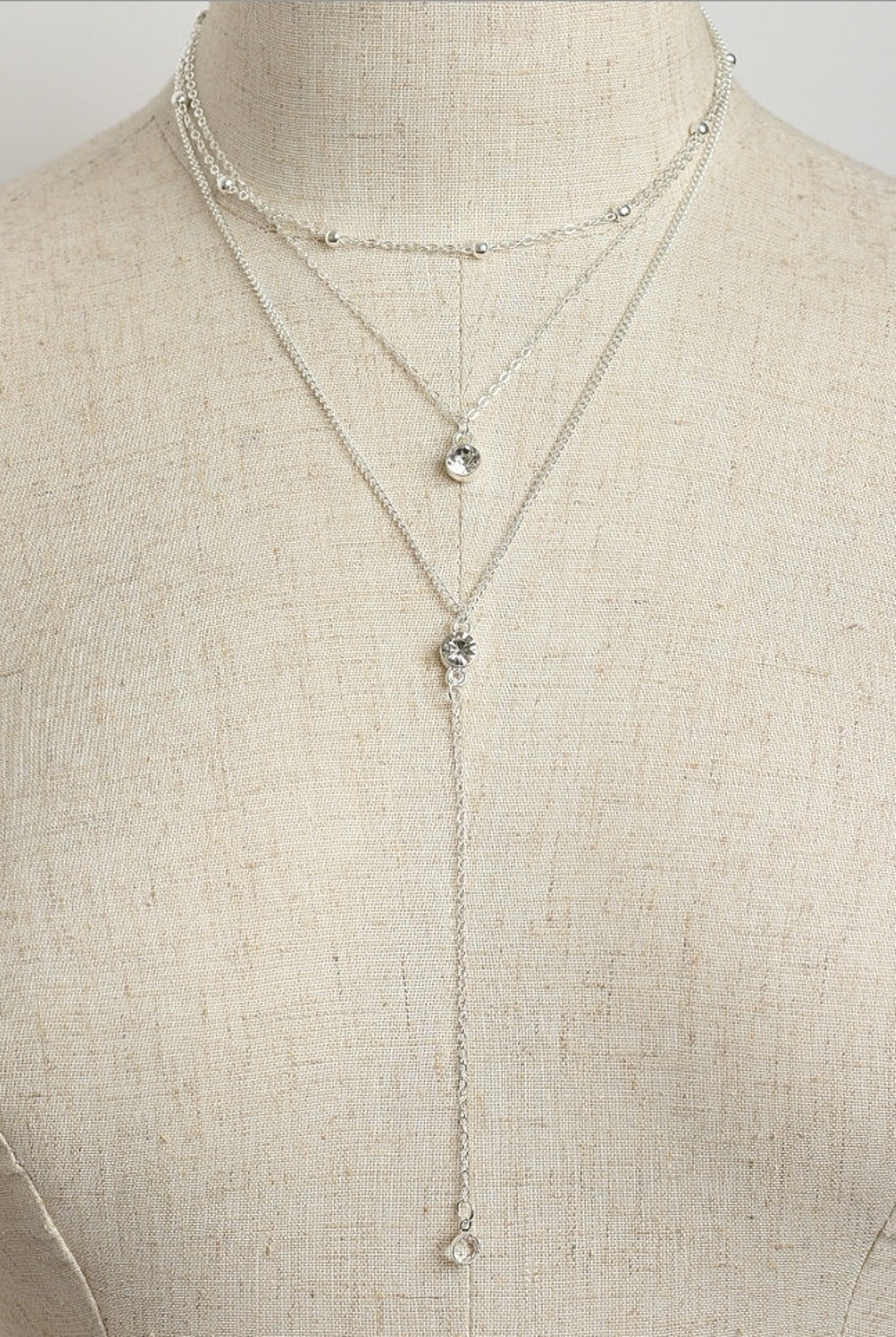 Three Layer Pendant Necklace - Etsy