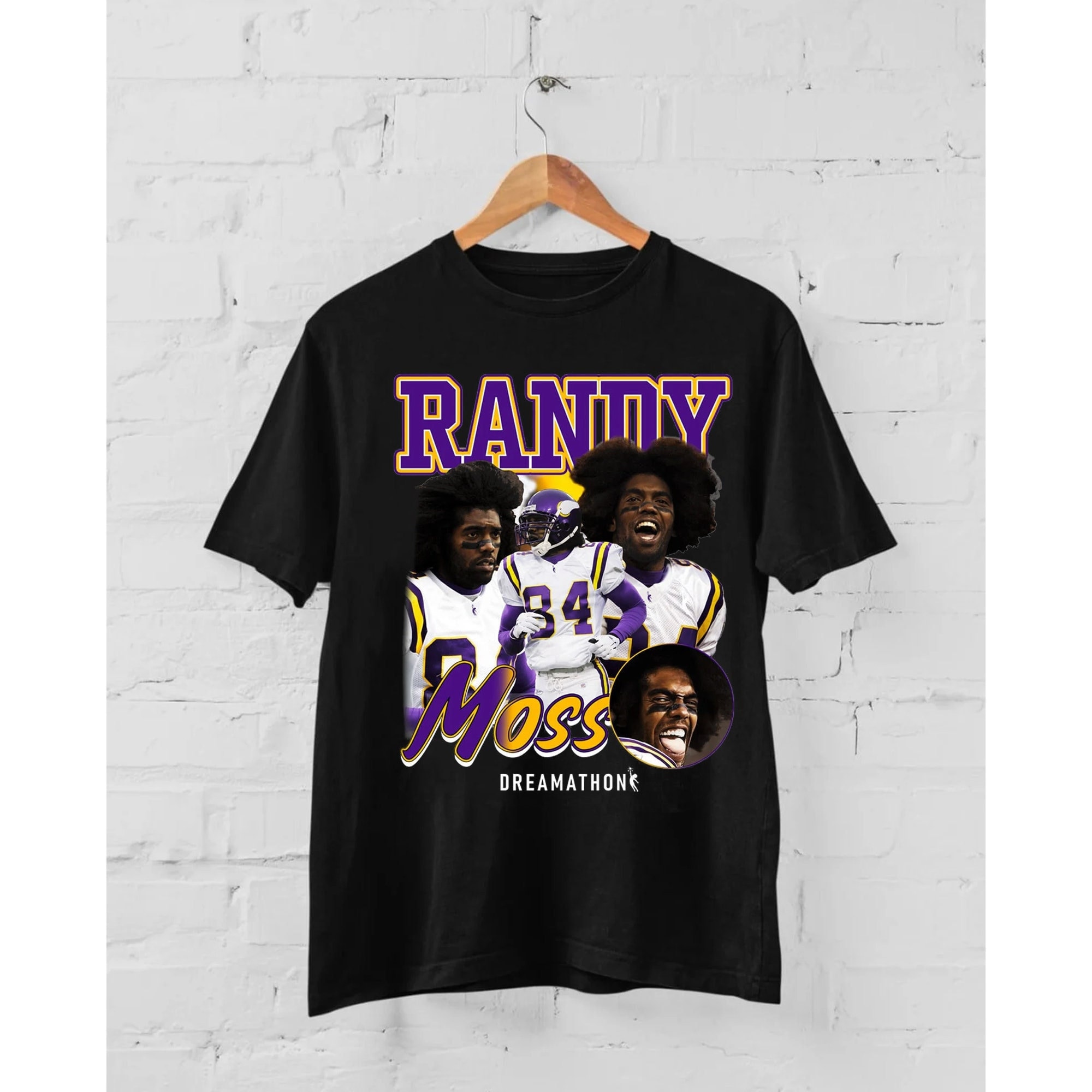 Justin Jefferson Randy Moss Shirt, Vintage Randy Moss 90s Style Rap ...