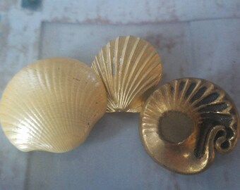 Metal sea shell | Etsy