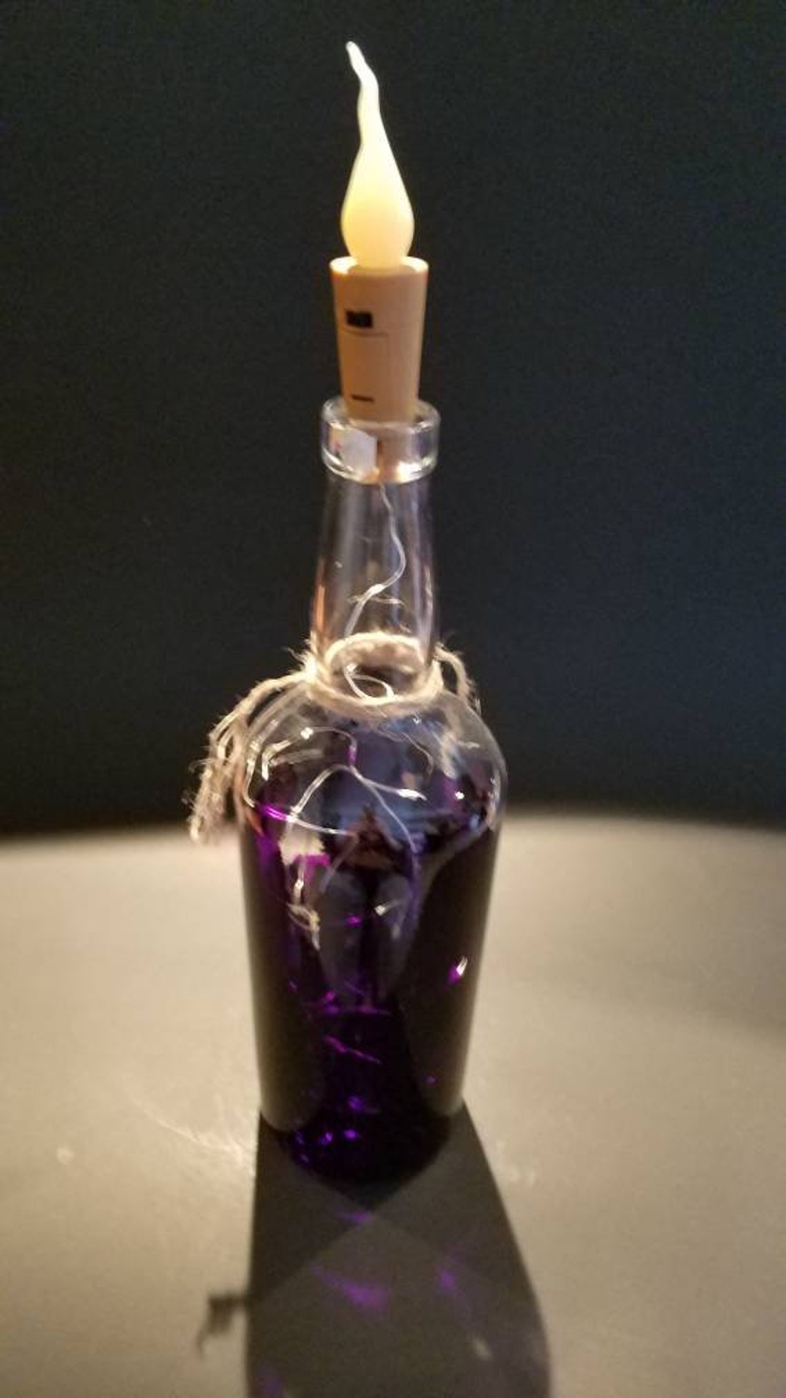 Halloween Decor Poison Prop Bottle with Fairy Lights | Etsy
