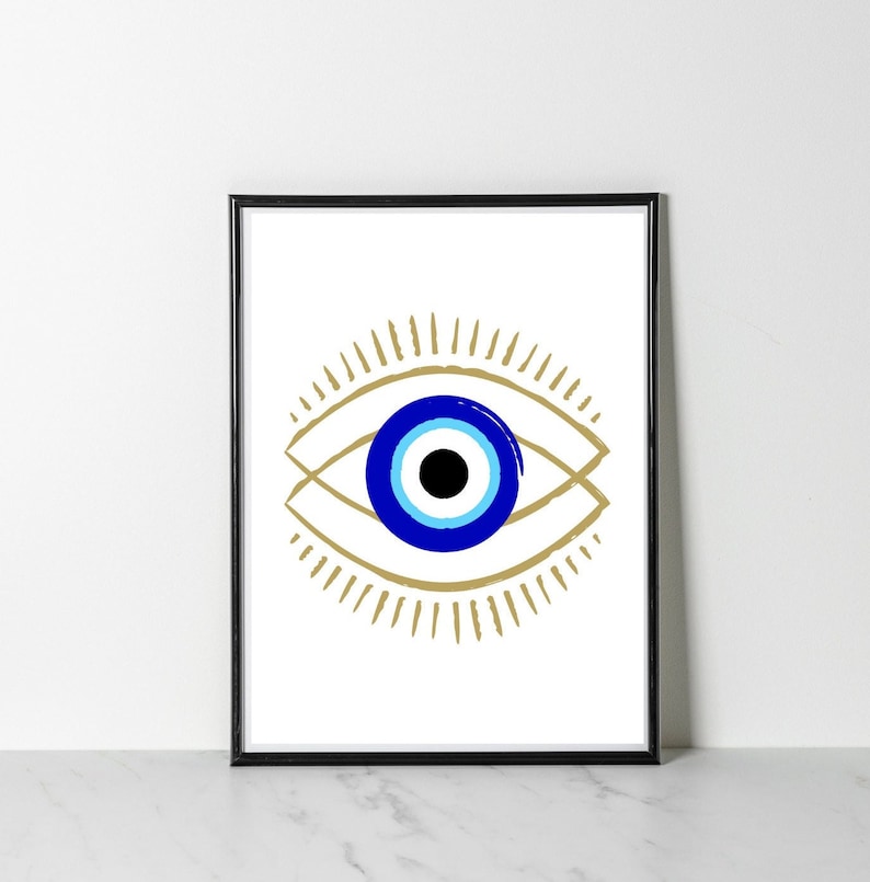 Evil Eye Print Downloadable Wall Home Decor - Etsy