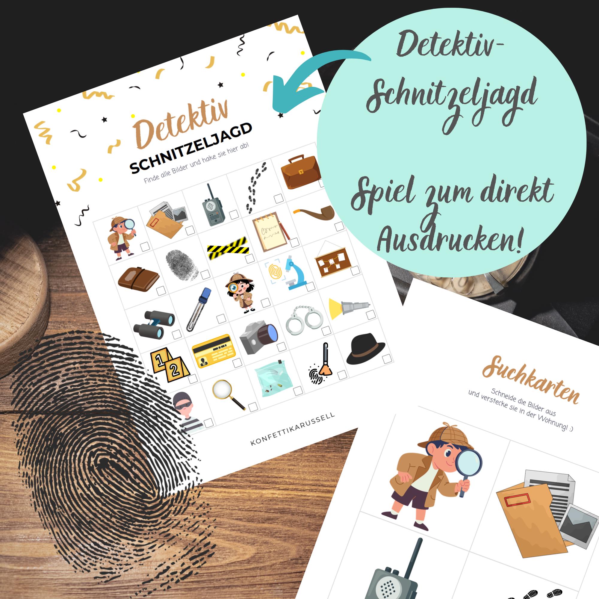 Printable Detective Scavenger Hunt | Detective Game for Kids | Indoor ...
