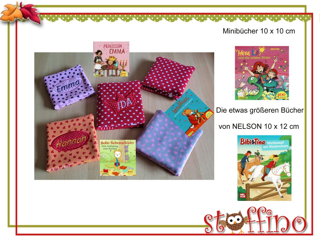 Mini Book Covers in 2 Sizes Mini Book Bags Case for Small Books - Etsy