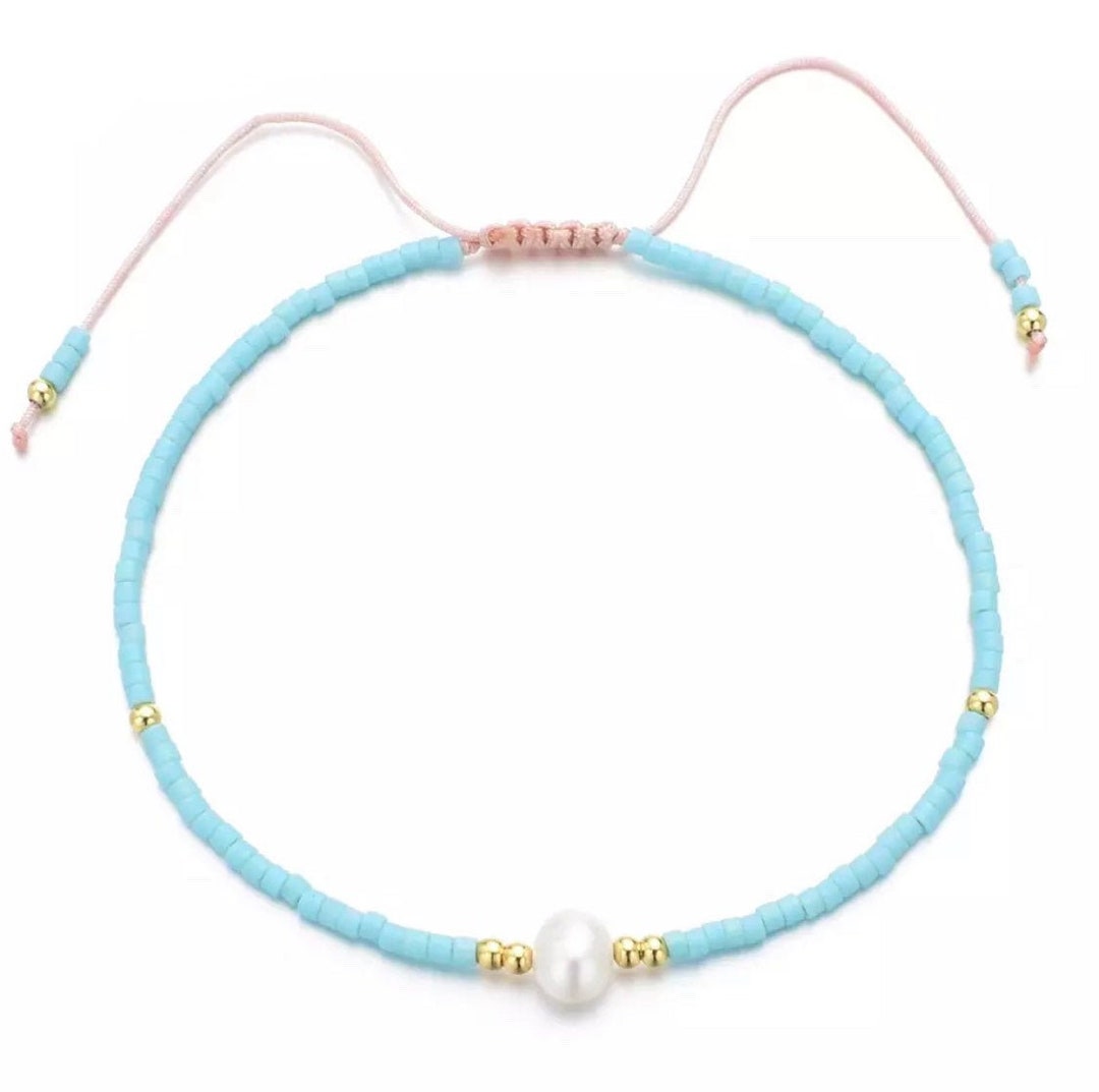 4 Colors Bracelet Nylon Pearl Friendship Bracelet Macrame Bracelet ...