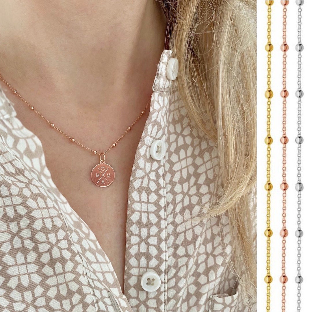 Family Chain Engraving Personalized 925 Silver Necklace Chain Engraving ...