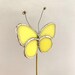 Plant Stake Yellow Butterfly - Etsy