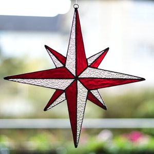 Stained Glass Wind Rose Handmade - Etsy