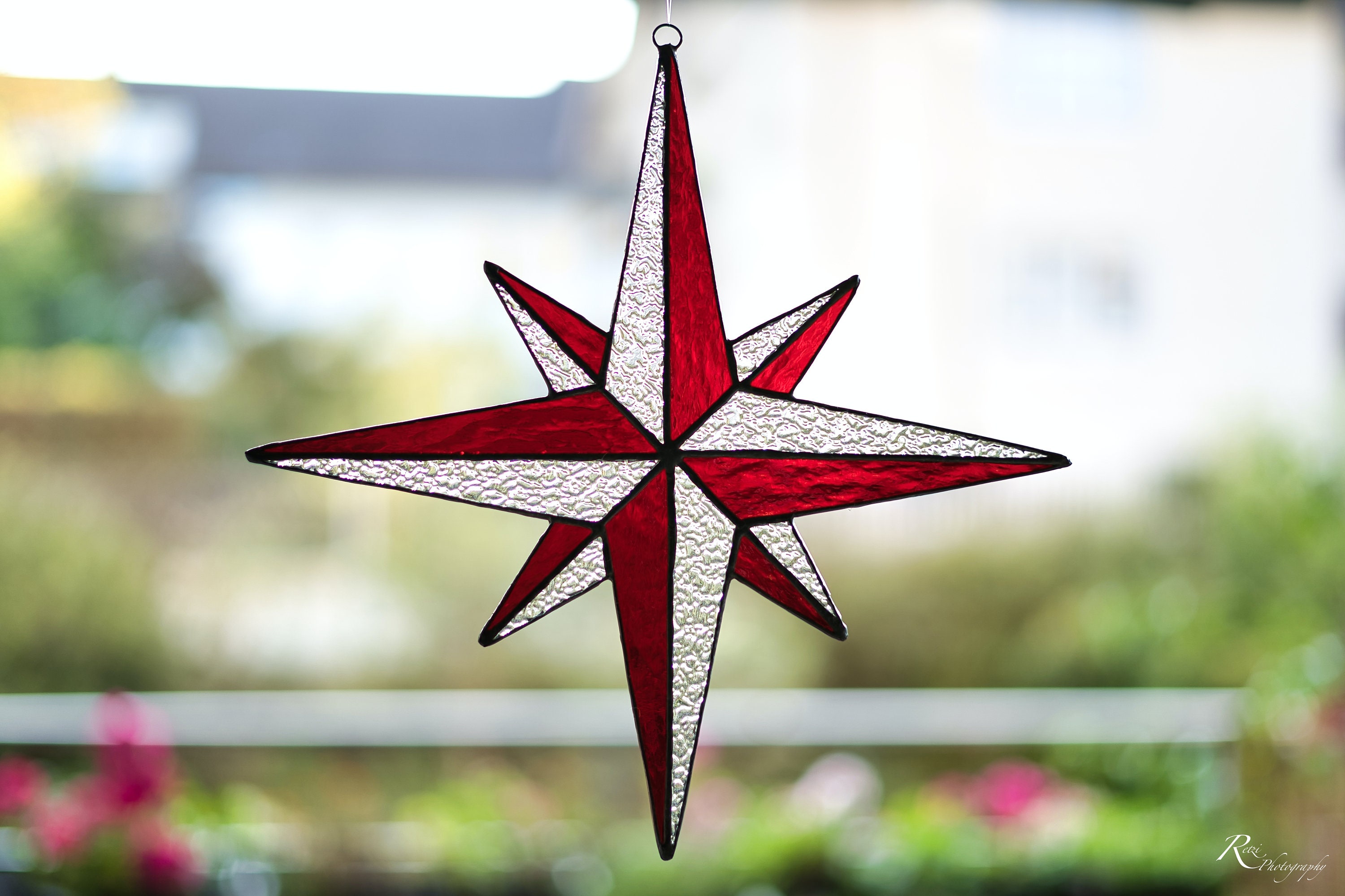 Stained Glass Wind Rose - Handmade - Etsy