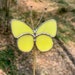 Plant Stake Yellow Butterfly - Etsy