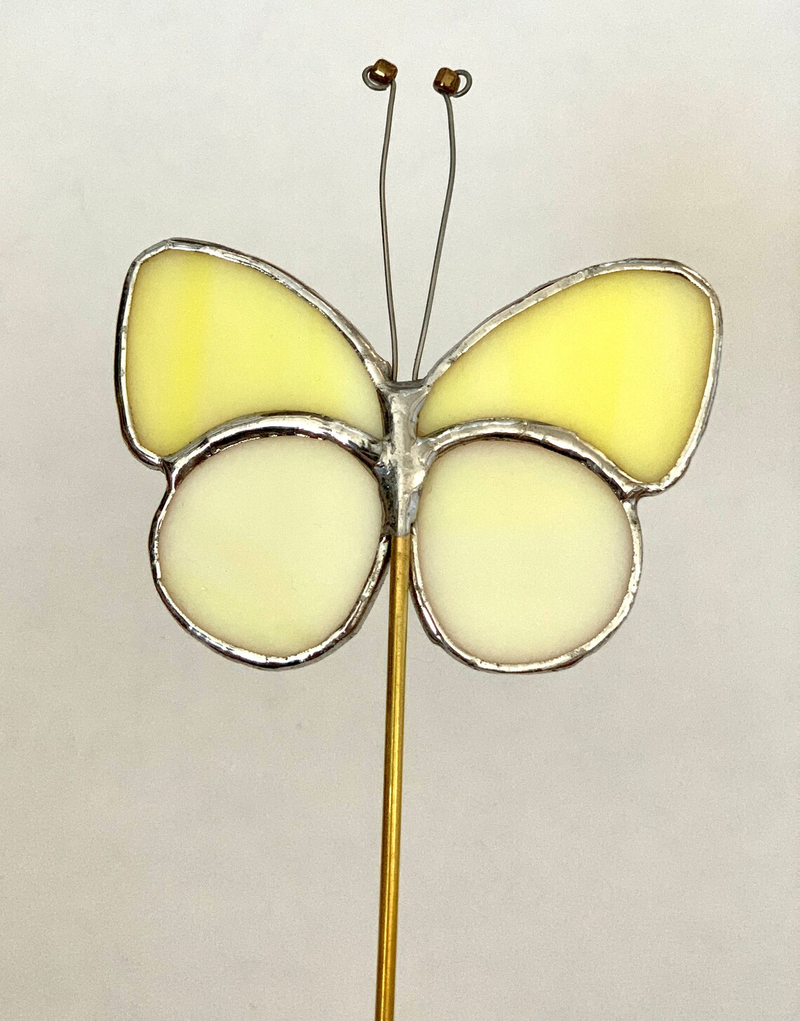 Plant Stake yellow Butterfly | Etsy