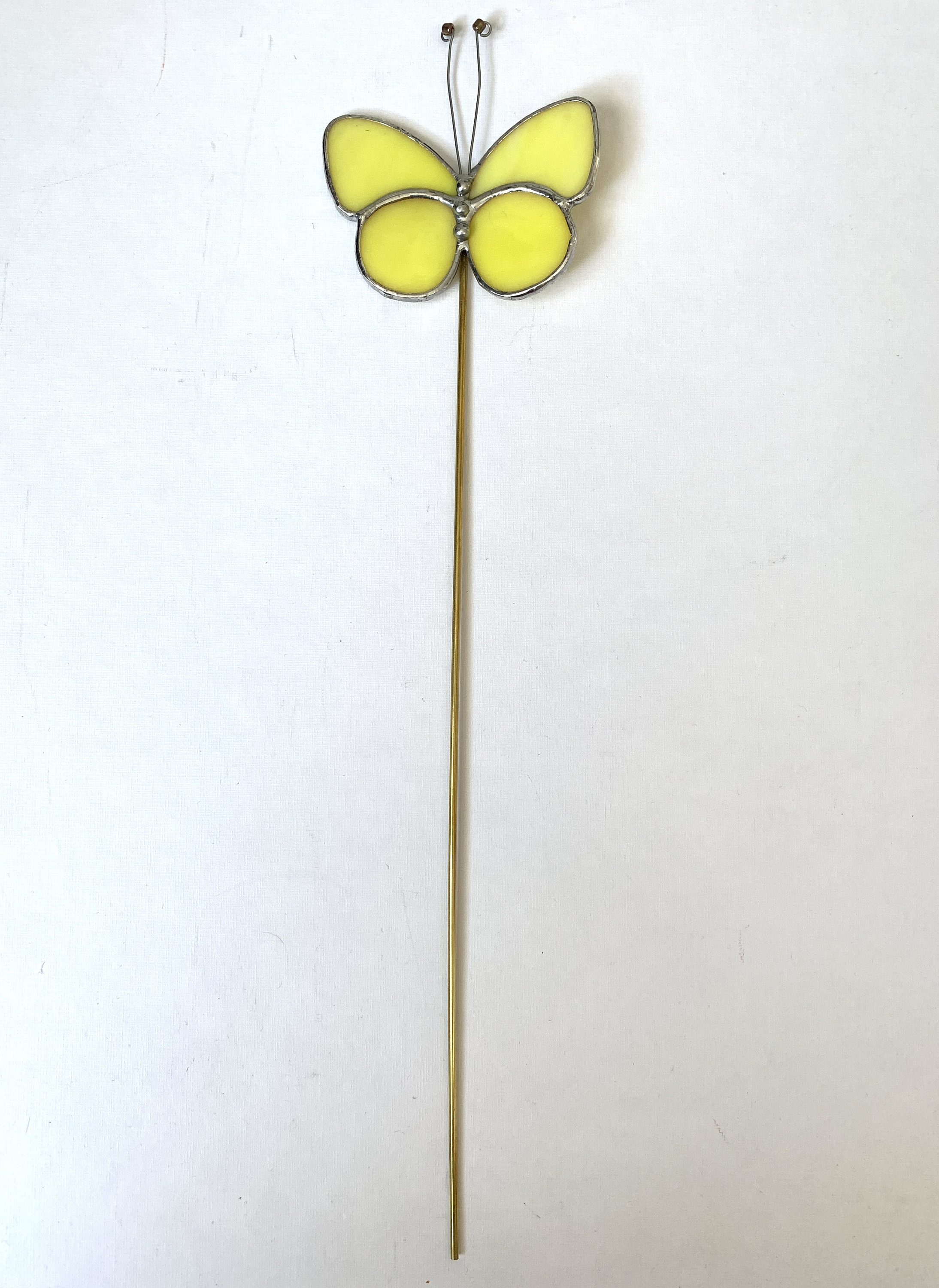 Plant Stake yellow Butterfly | Etsy