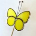 Plant Stake Yellow Butterfly - Etsy