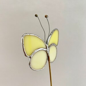 Plant Stake Yellow Butterfly - Etsy