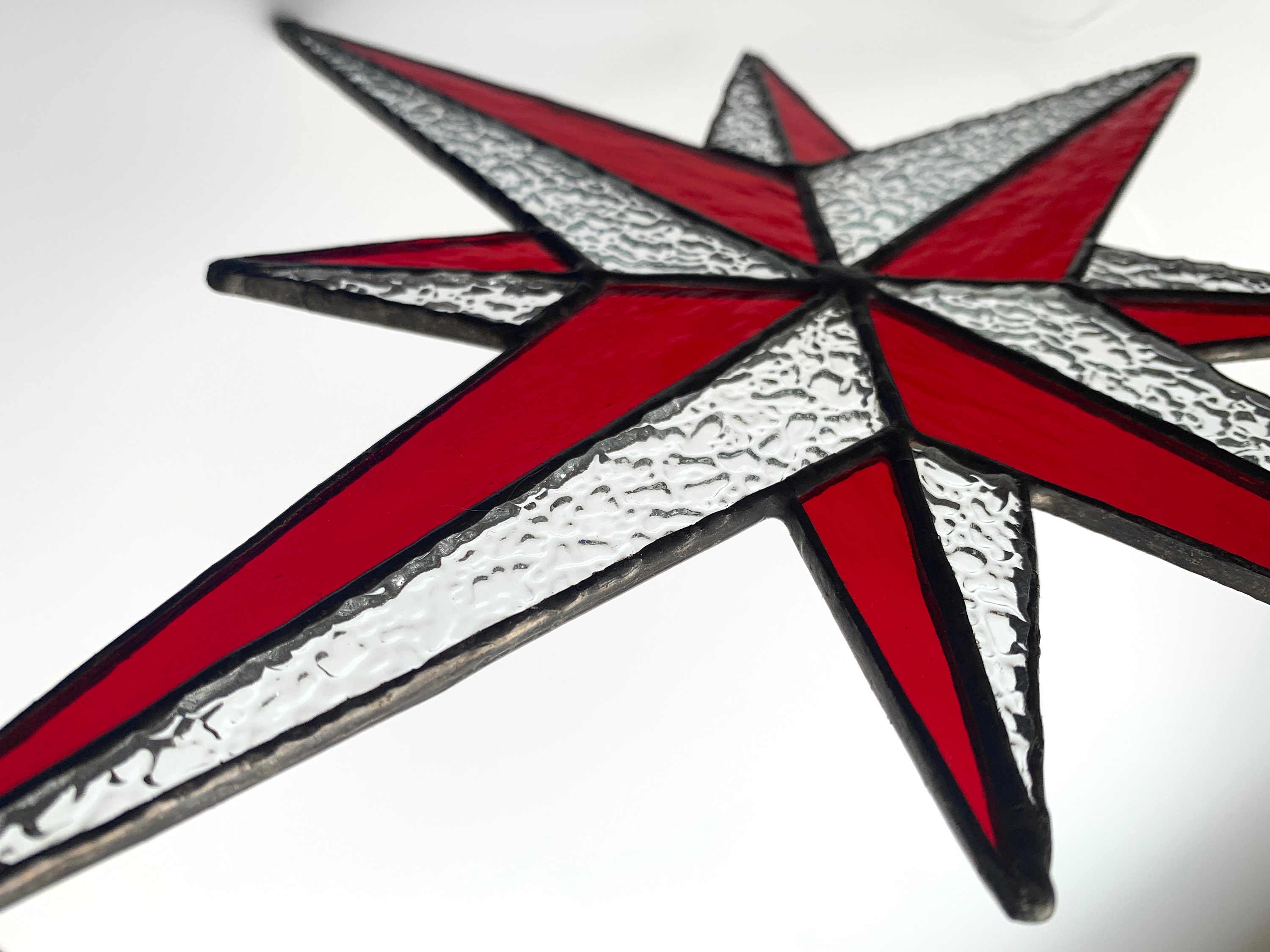 Stained Glass Wind Rose Handmade | Etsy