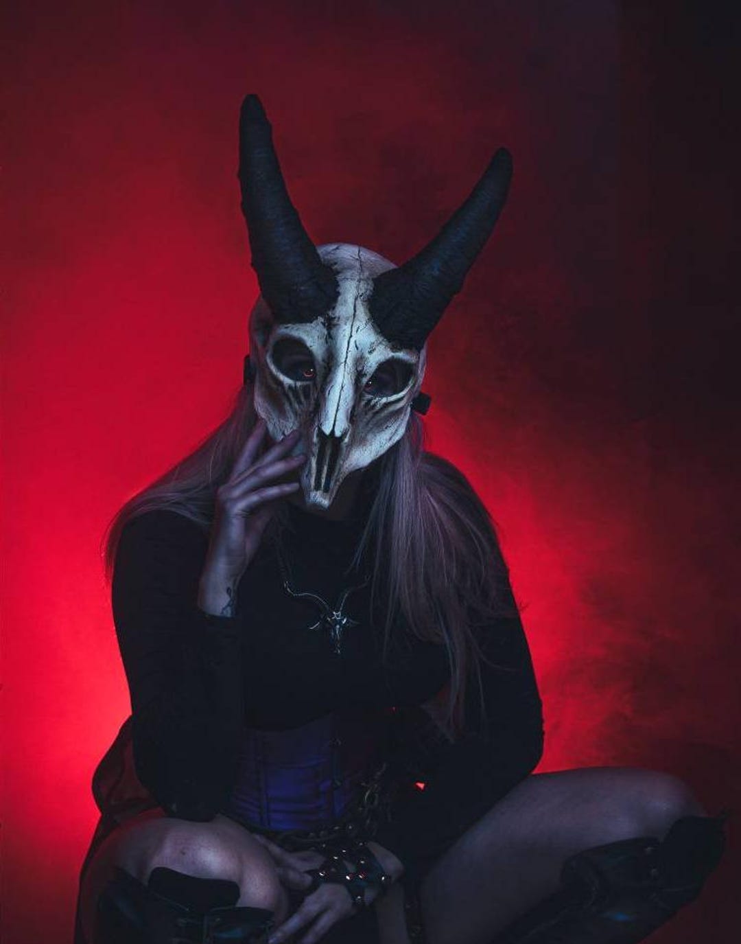 Handmade Goat Resin Mask - Etsy
