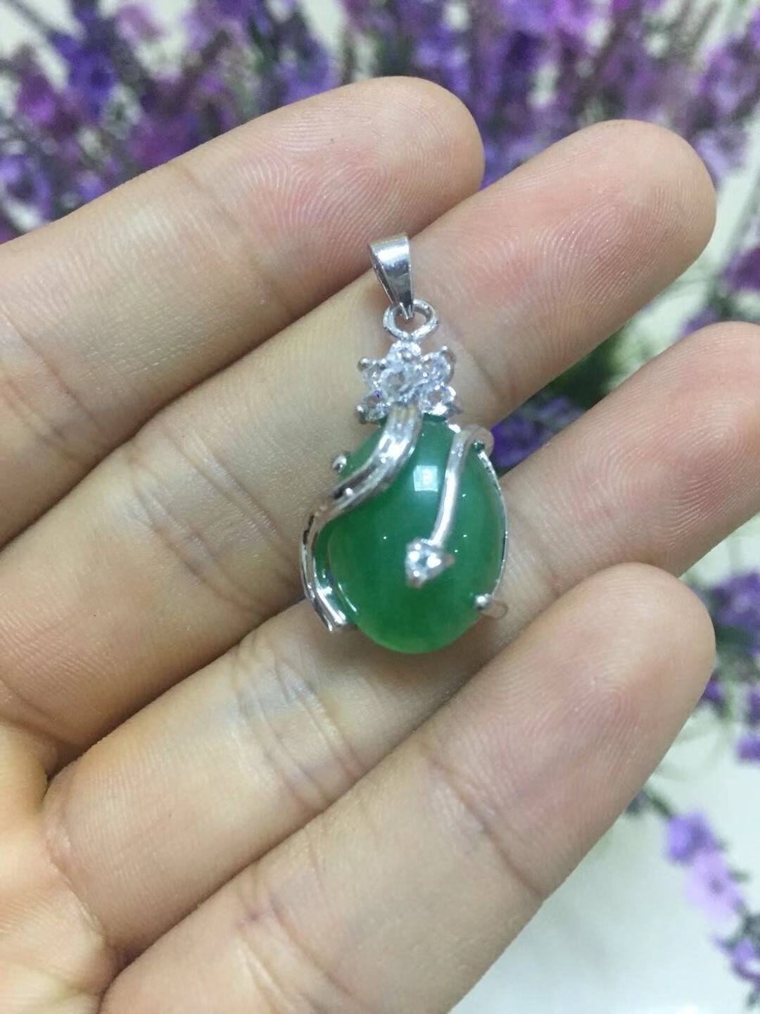 Natural Charm Fashion Hand-made Jade Pendant - Etsy