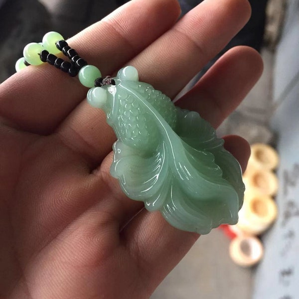 Fish Jade Pendant - Etsy