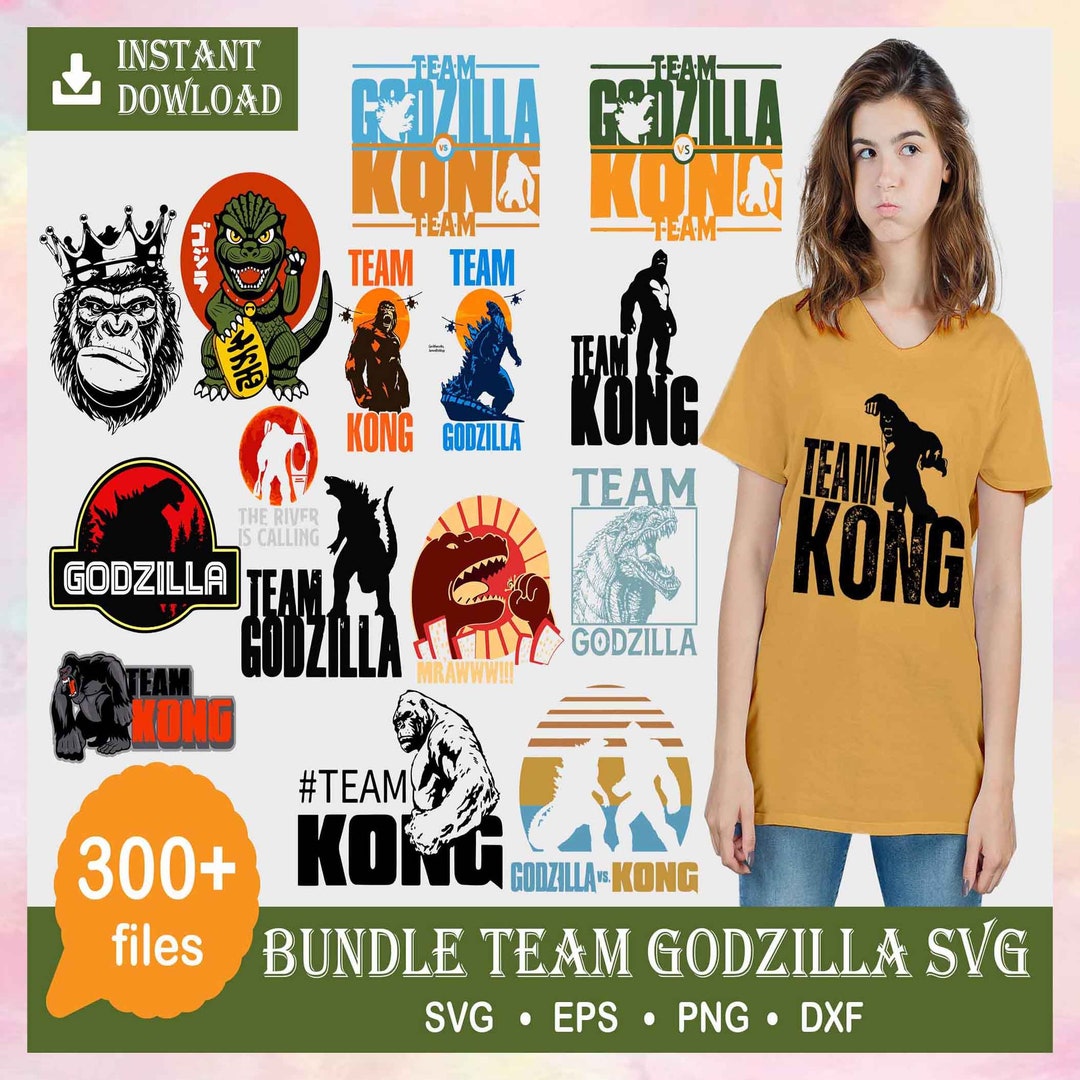 300 Godzilla Svg, High Quality Godzilla Png, Kong Svg for Cricut ...