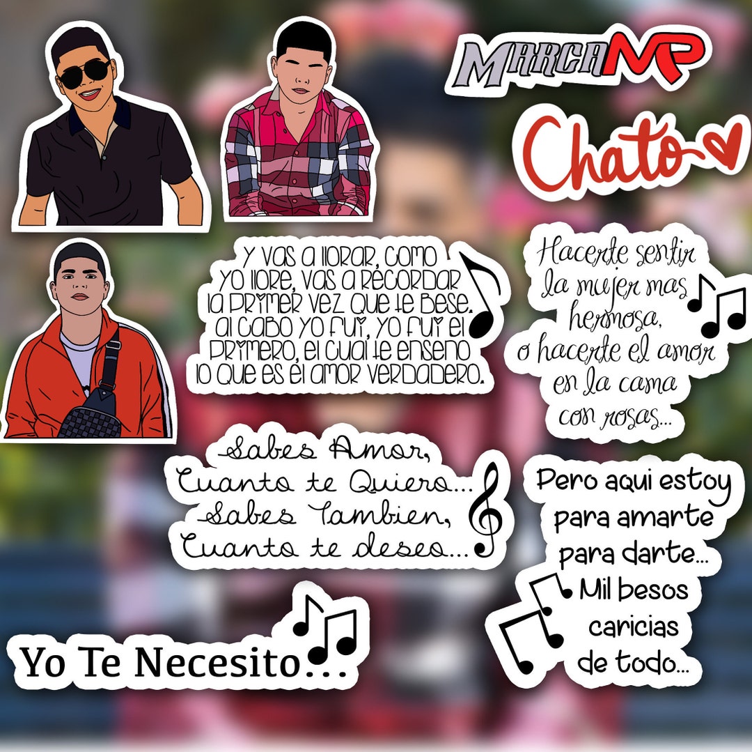 Marca Mp Chato Sticker Pack Set of 10 - Etsy