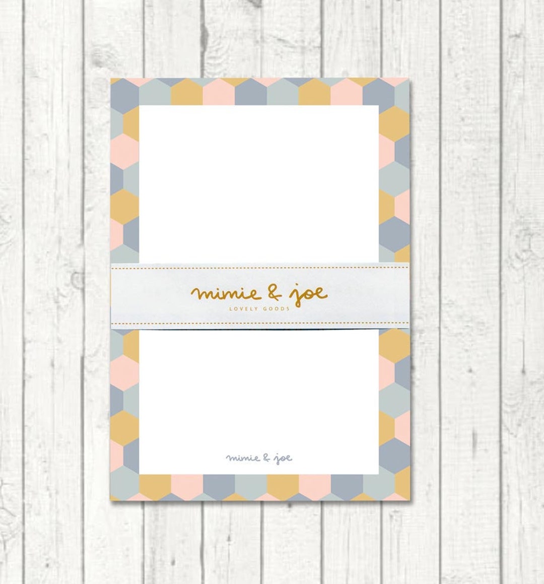 Notepad hexagon DIN A6 // Christmas Gift, Secret Santa Gift, Easter ...