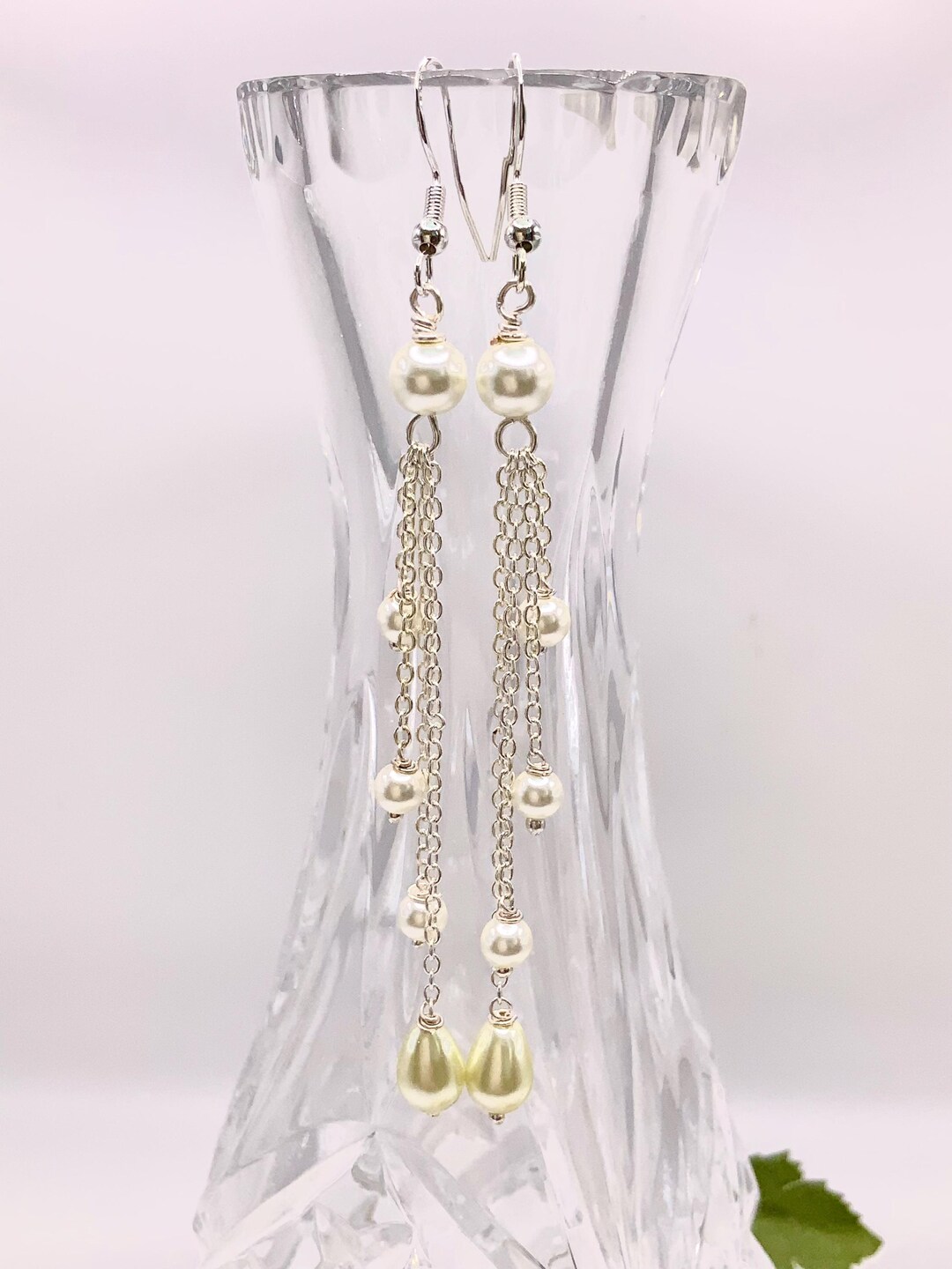 Pearl Dangle Drop Earrings,, Bride Wedding Jewellery, Gift for Her ...