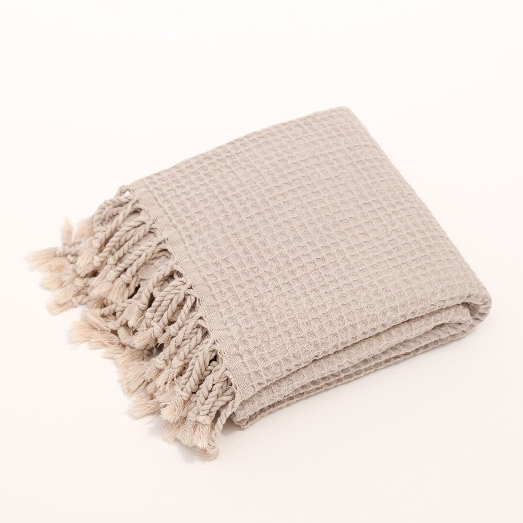 Turkish Bath Sarong in Beige, Coral Red, Mint Green | Extra Soft Cotton ...