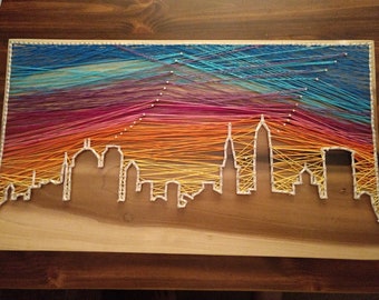 Sunset String Art | Etsy