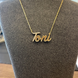 Custom Name Necklace With Your Name - Handcrafted Name Pendant - Pave ...