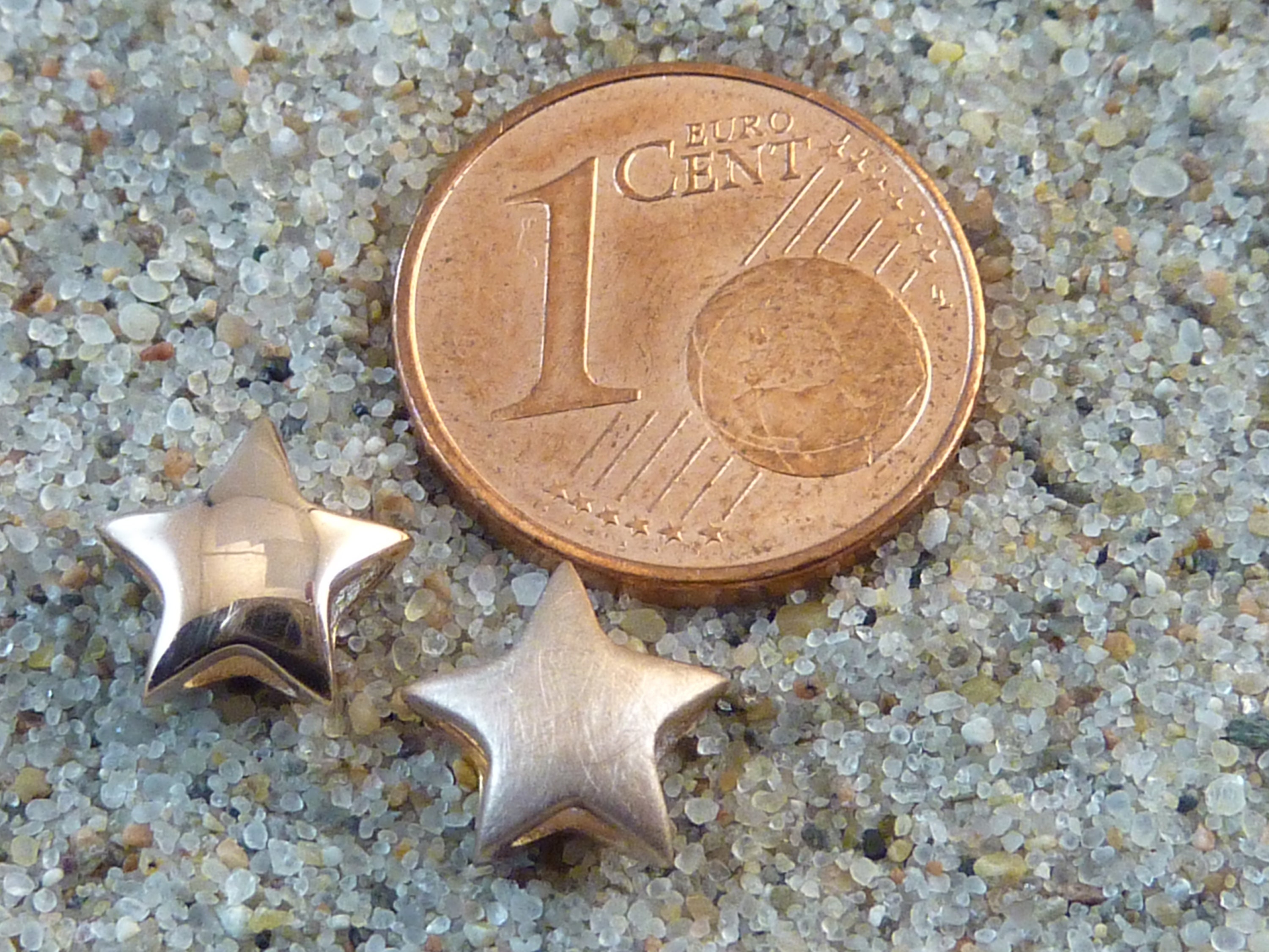 Kleiner Stern-Anhänger mit Erbskette, Rotgold 585, NO01 - Etsy.de