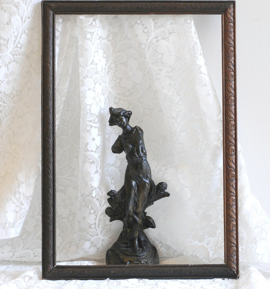 Vintage French Lady Statue Figurine Art Ornaments Display/french Studio ...