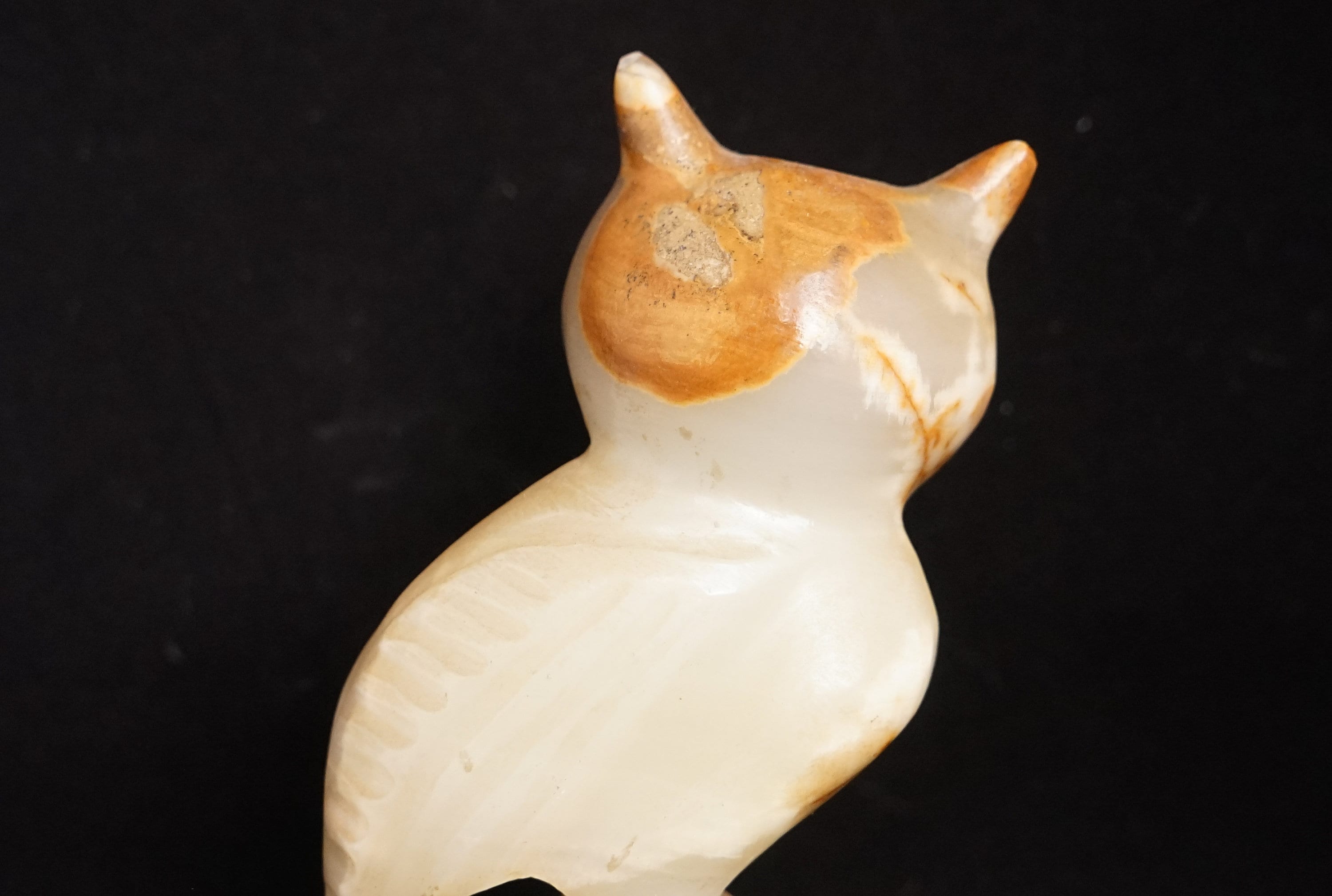 Vintage Marble Owl Figurine Carved Sculpture Owl Collectors - Etsy