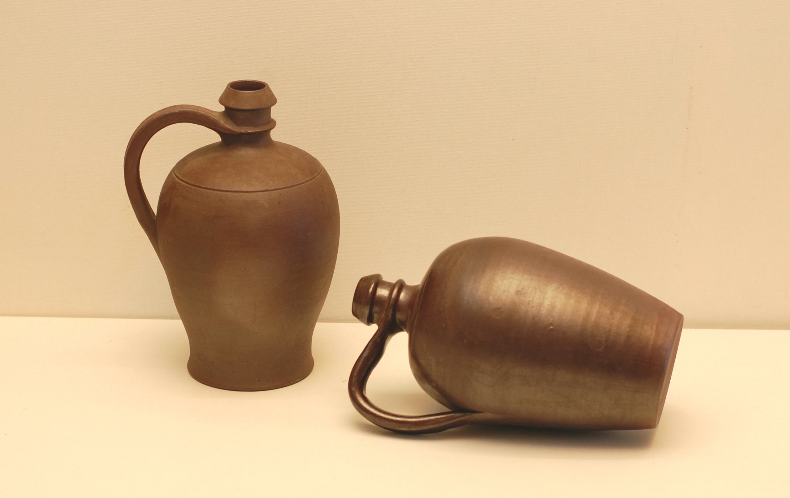 Vintage French Stoneware Jug Pitcher Containers Brandy Alcohol - Etsy ...