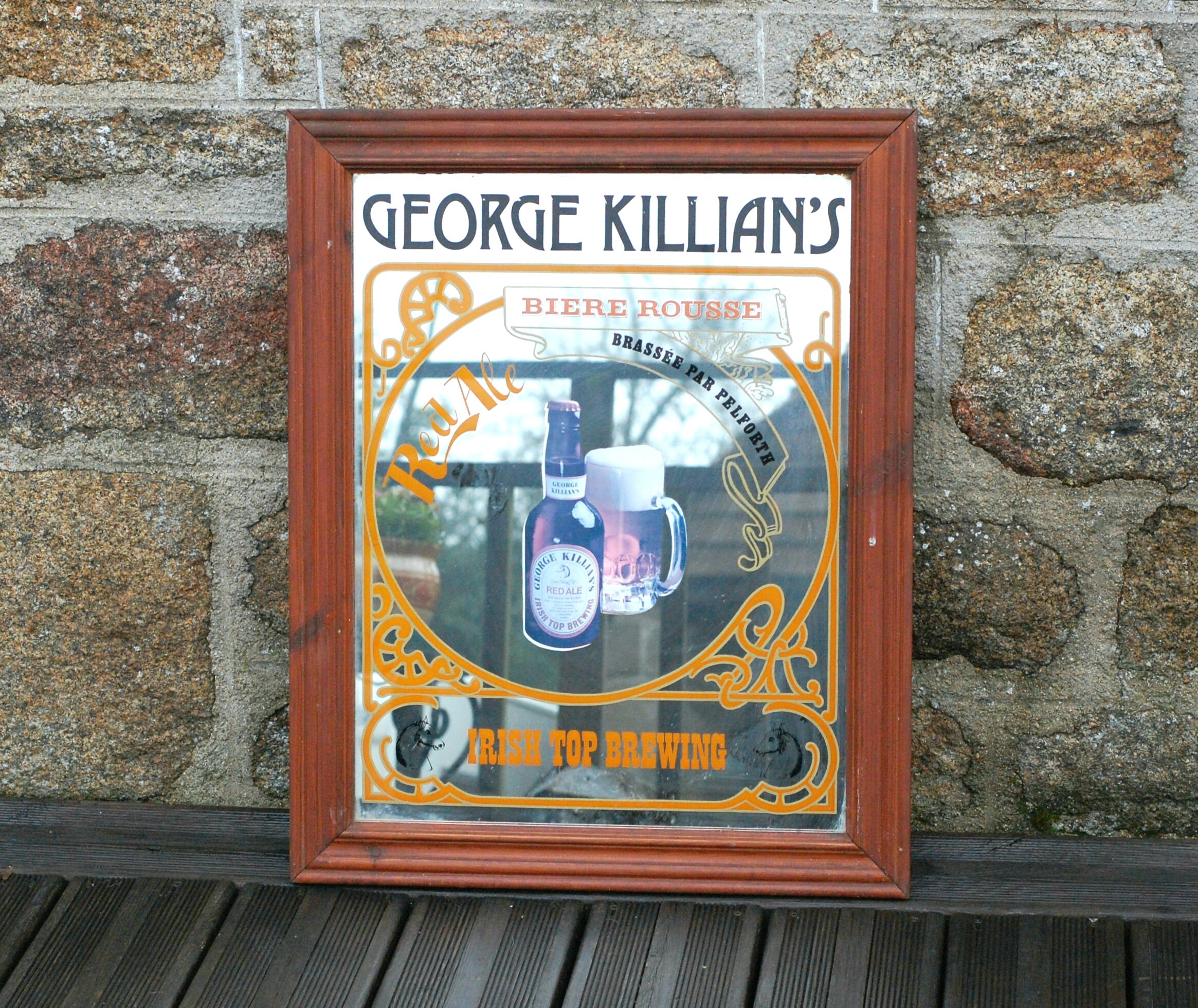 Vintage Advertising Wall Mirror Beer Sign Large 26 | Etsy