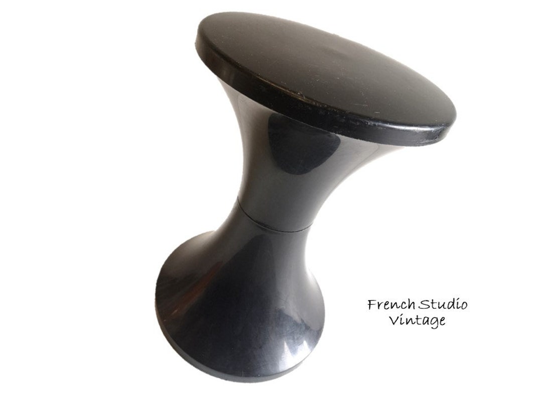 Vintage French Stool Side Table Storage Chair Tam Tam Mid Century ...