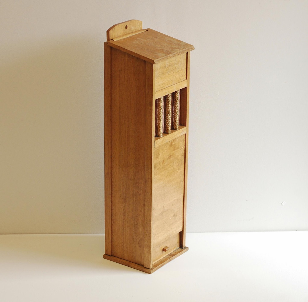 Vintage French Wood Cabintes Bread Baguette Box Storage Bin Display ...