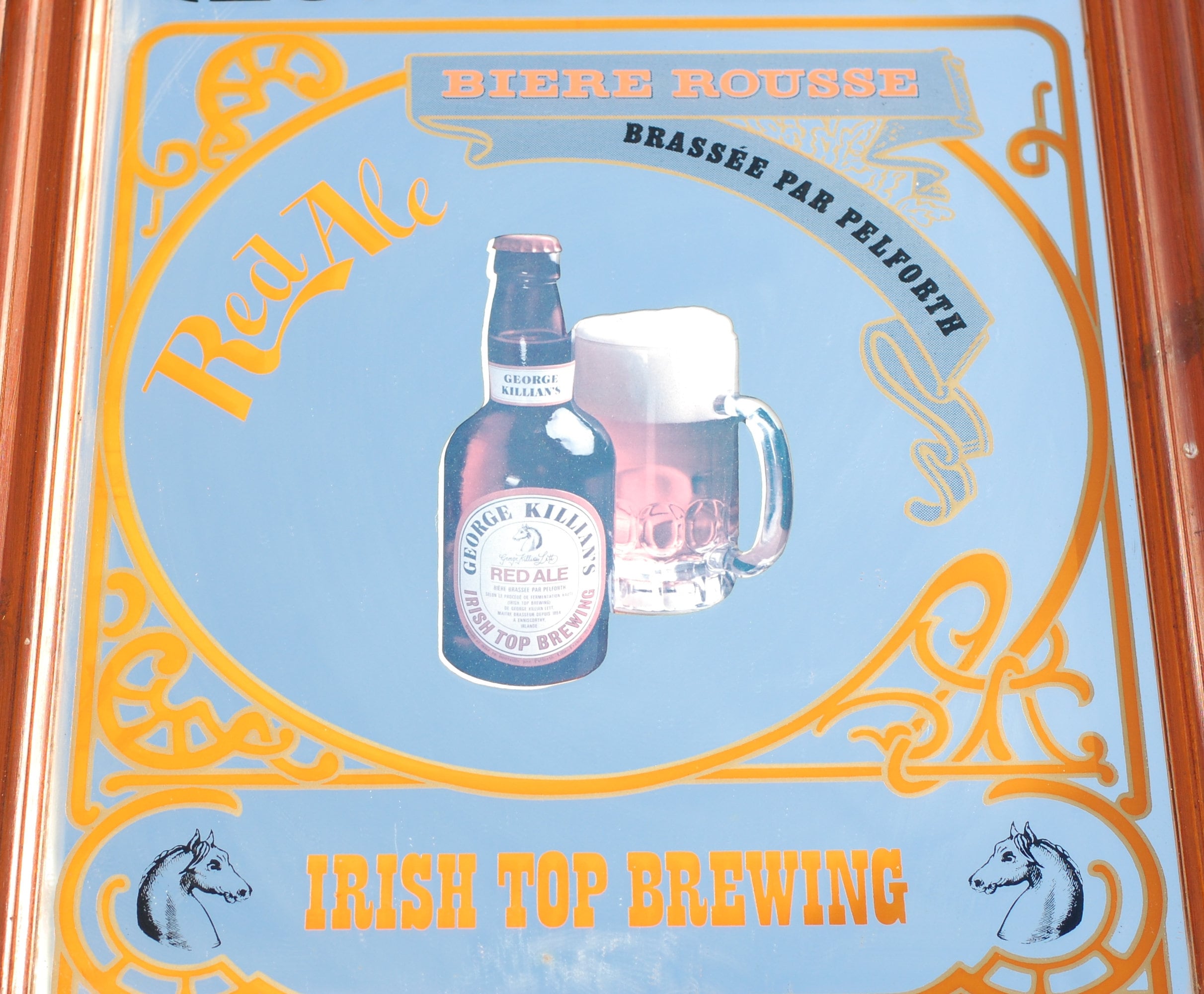 Vintage Advertising Wall Mirror Beer Sign Large 26 | Etsy