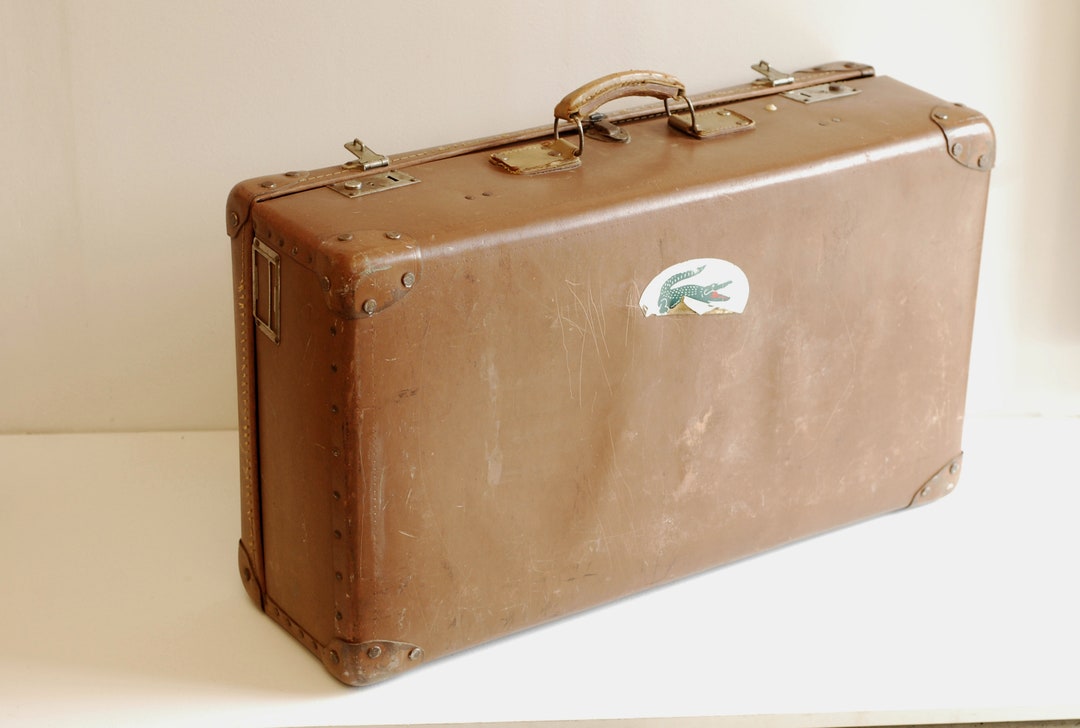 Vintage French Travel Suitcase, Large Luggage ,brand Design, French ...